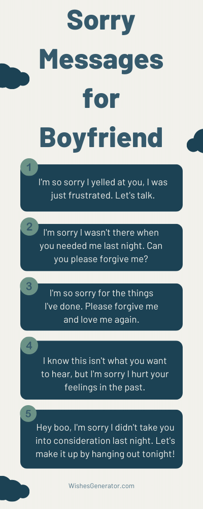 50 Sorry Messages for Boyfriend – Apology Messages for Him