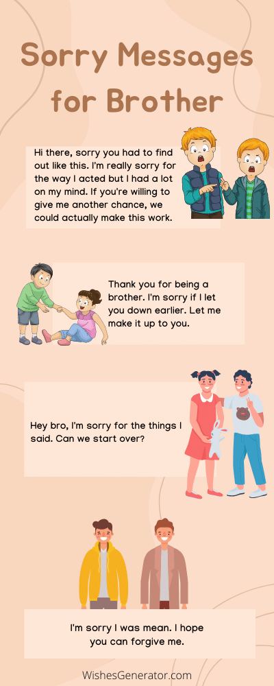54 Sorry Messages for Brother – Apology