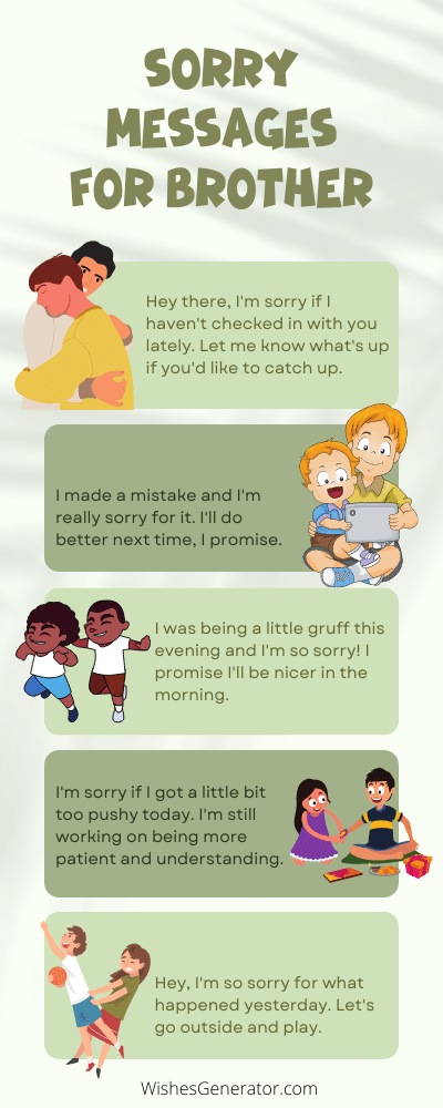 54 Sorry Messages for Brother – Apology