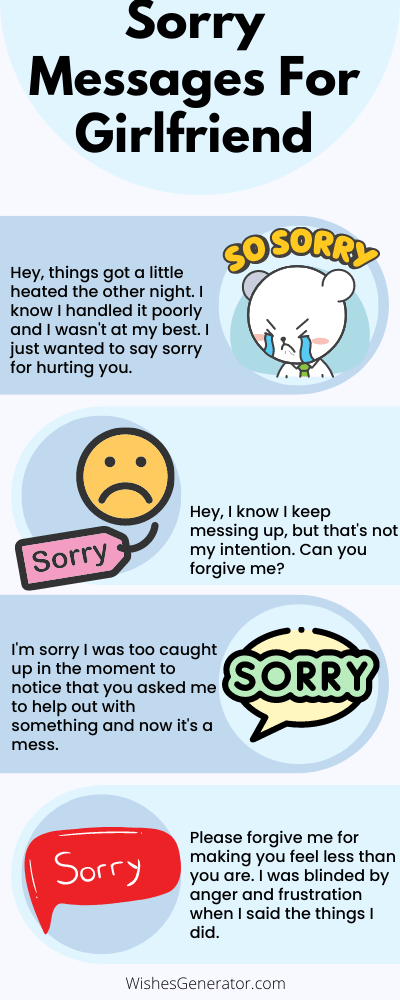 52 Sorry Messages For Girlfriend – Apology Messages for Her