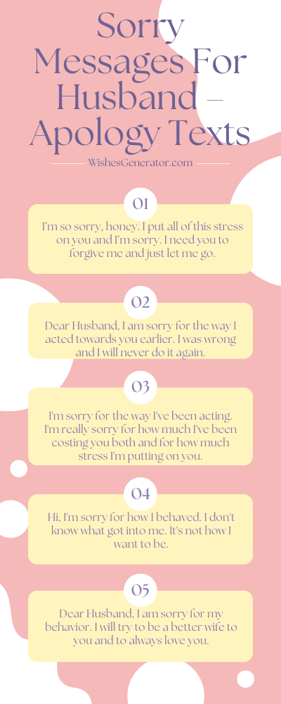 124 Sorry Messages For Husband – Apology Texts