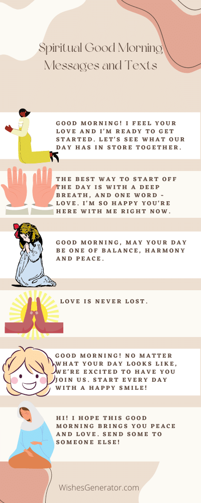 120 Spiritual Good Morning Messages and Texts