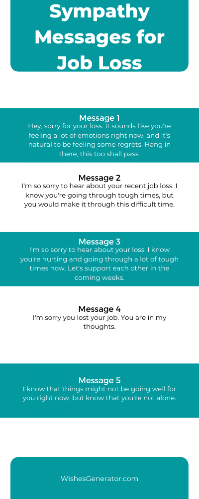 56 Sympathy Messages for Job Loss