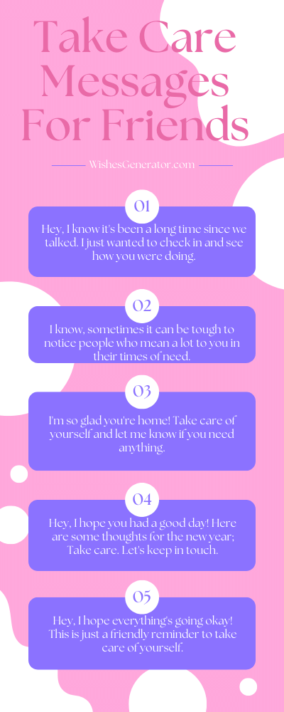 56 Take Care Messages For Friends
