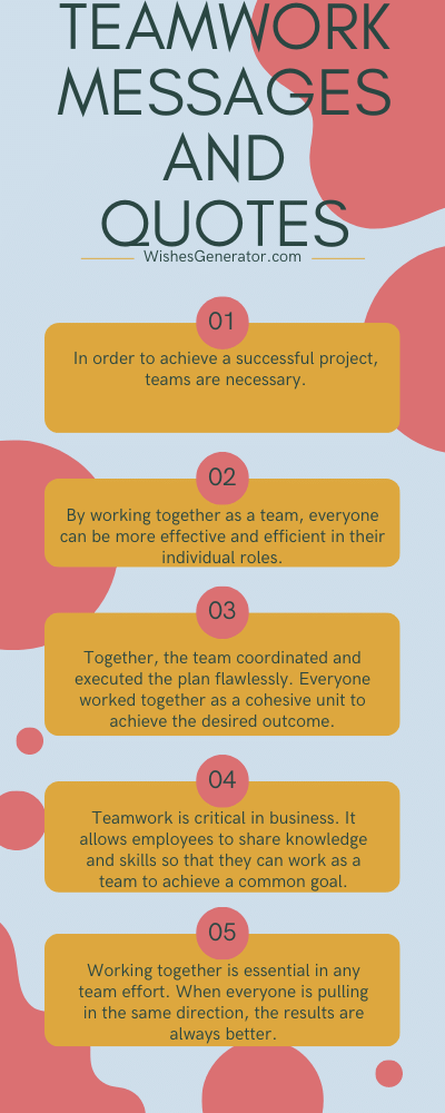 126 Teamwork Messages and Quotes