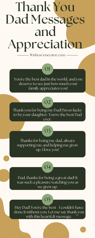 64 Thank You Dad Messages and Appreciation