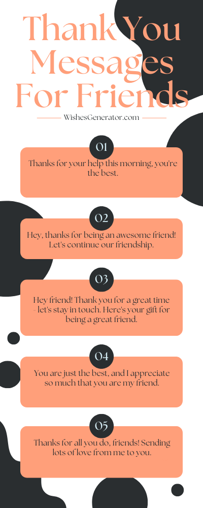 68 Thank You Messages For Friends – Appreciation Messages