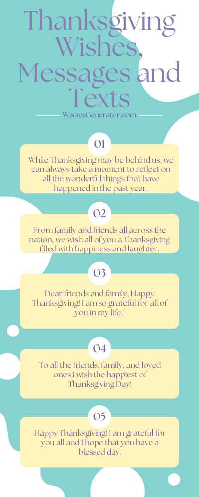 118 Thanksgiving Wishes, Messages and Texts