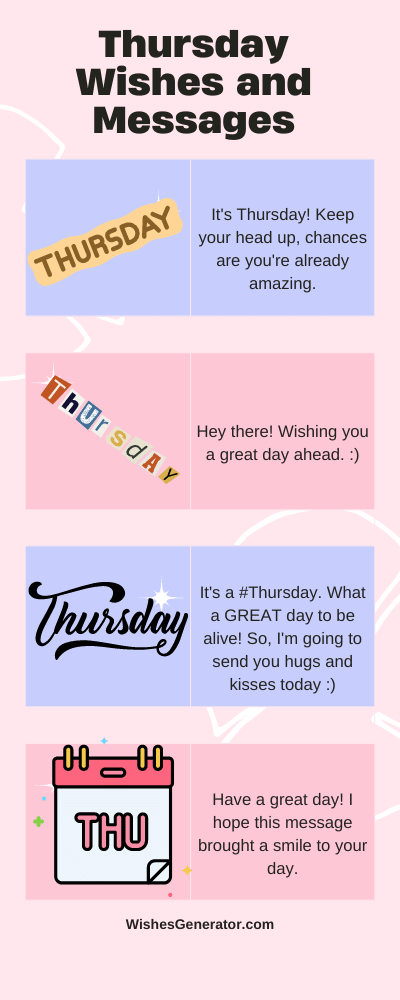 73 Thursday Wishes and Messages- Happy Thursday Greetings