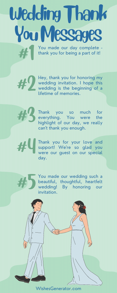 51 Wedding Thank You Messages