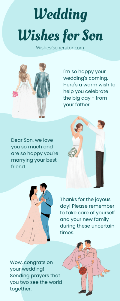 55 Wedding Wishes for Son – Congratulations Messages and Prayers