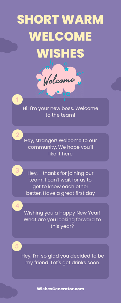 65 Welcome Messages – Short Warm Welcome Wishes